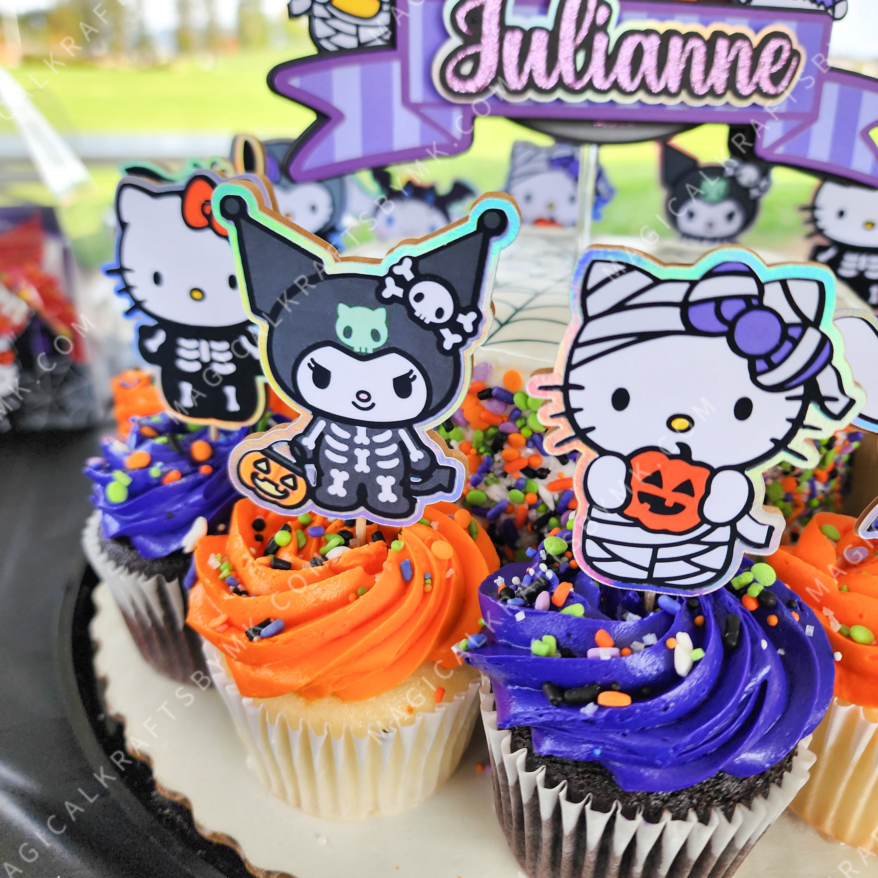 Halloween Kitty Cupcake Toppers – Magicalkraftsbymk