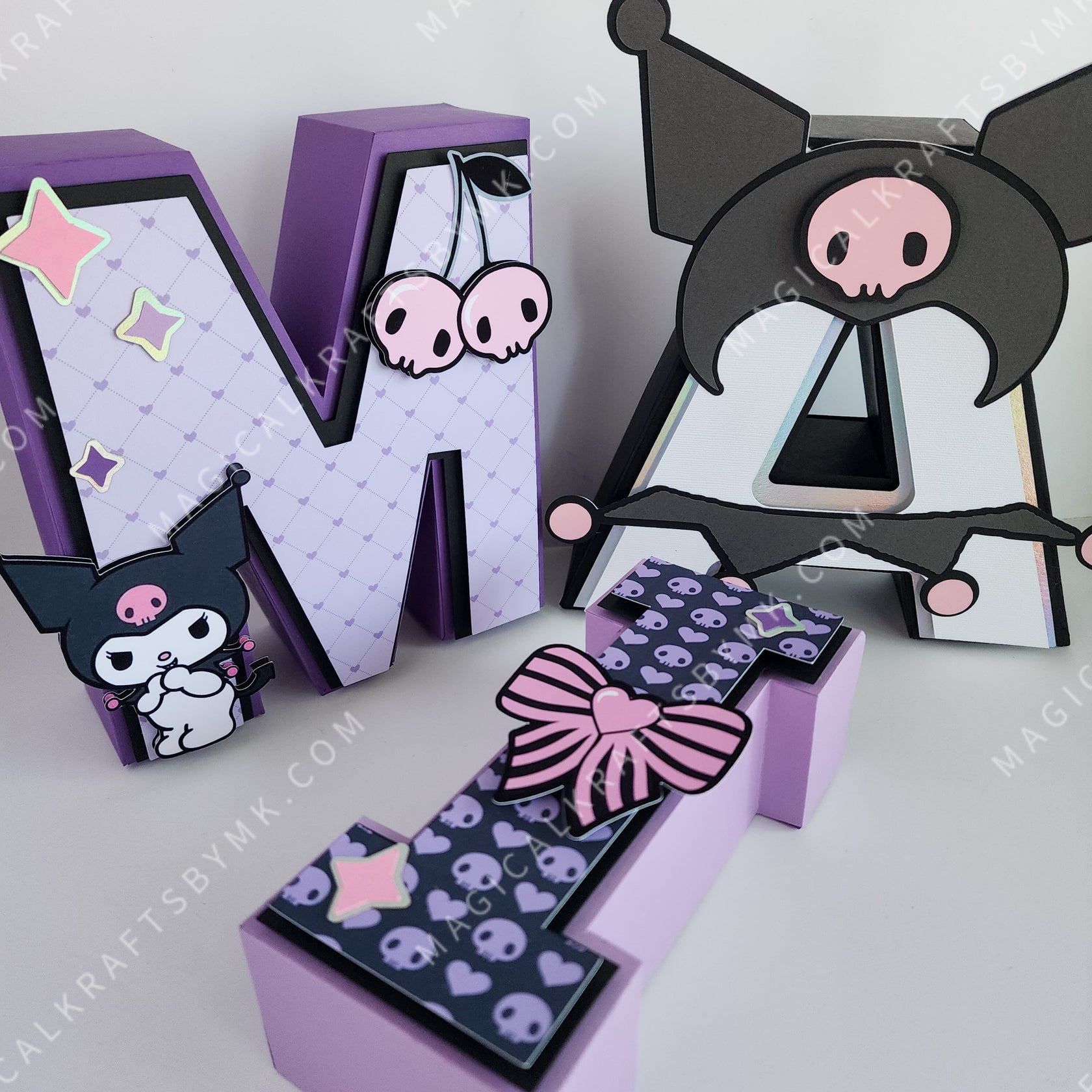 Kuromi 3D Letters/Numbers – Magicalkraftsbymk